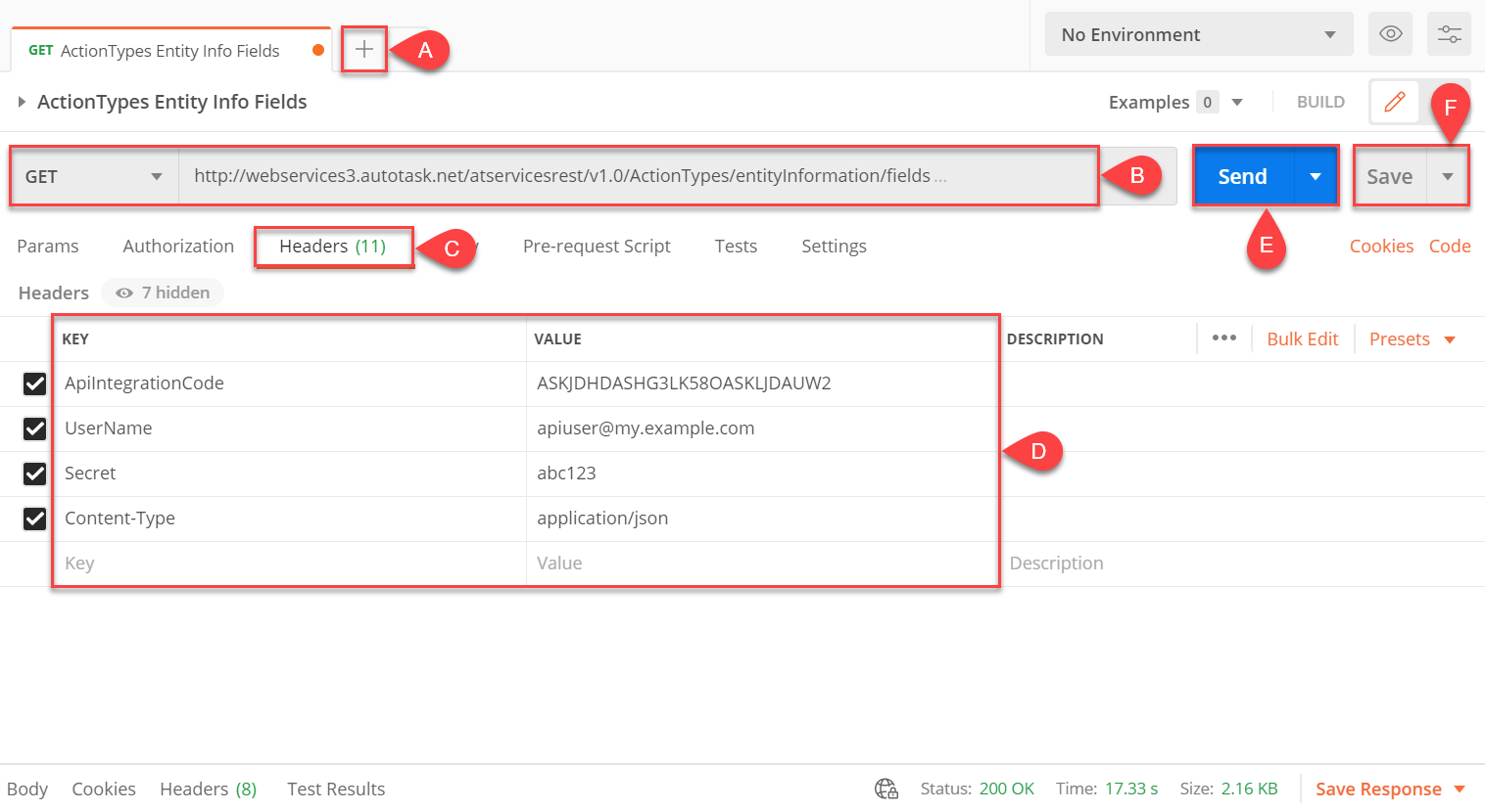 Using Postman to explore the REST API